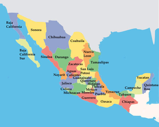 DIVISIÓN POLÍTICA DE MÉXICO: ¡DESCUBRE SUS ESTADOS!
